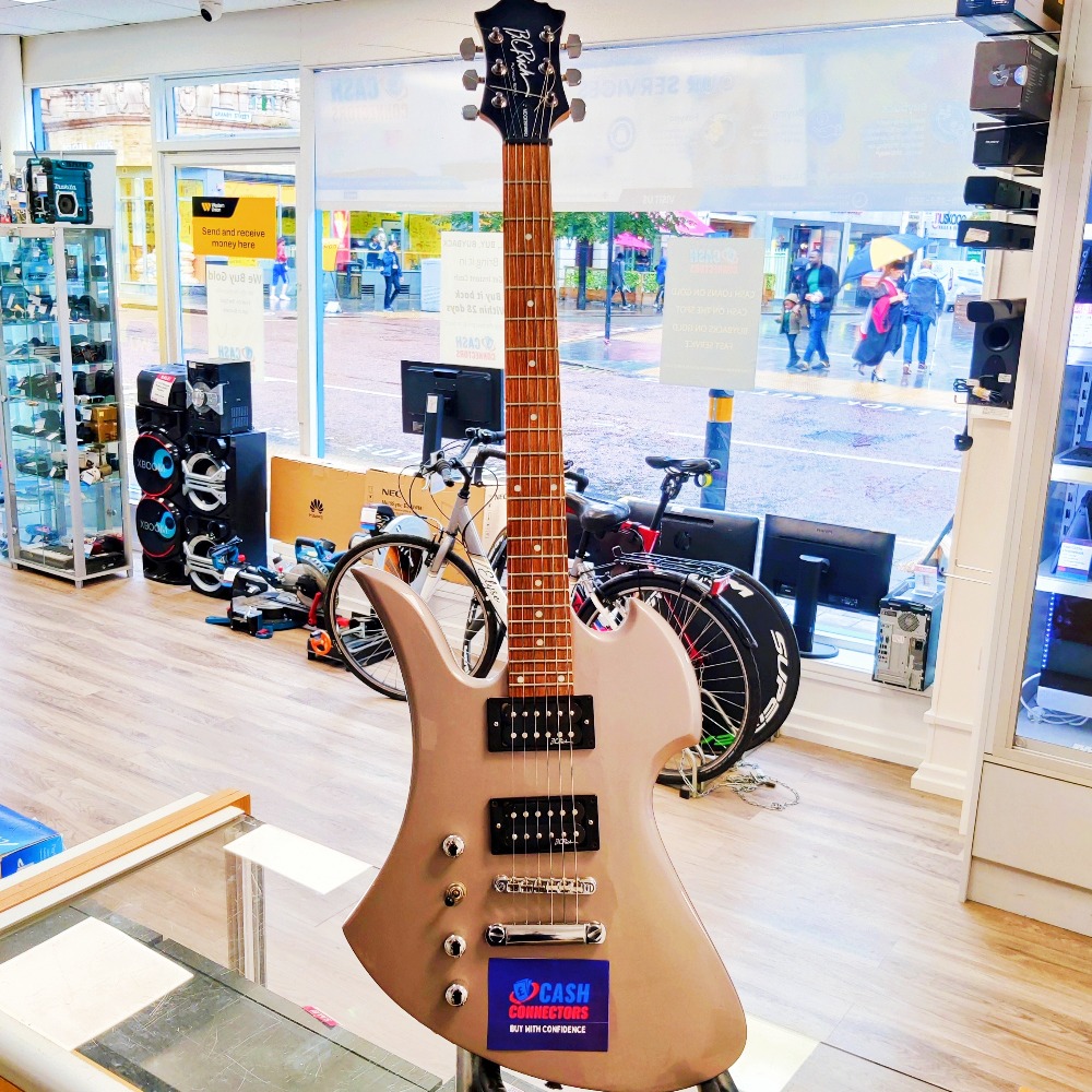 Pre-owned BC Rich Left Hand Mockingbird Platinum series guitar - Own4Less